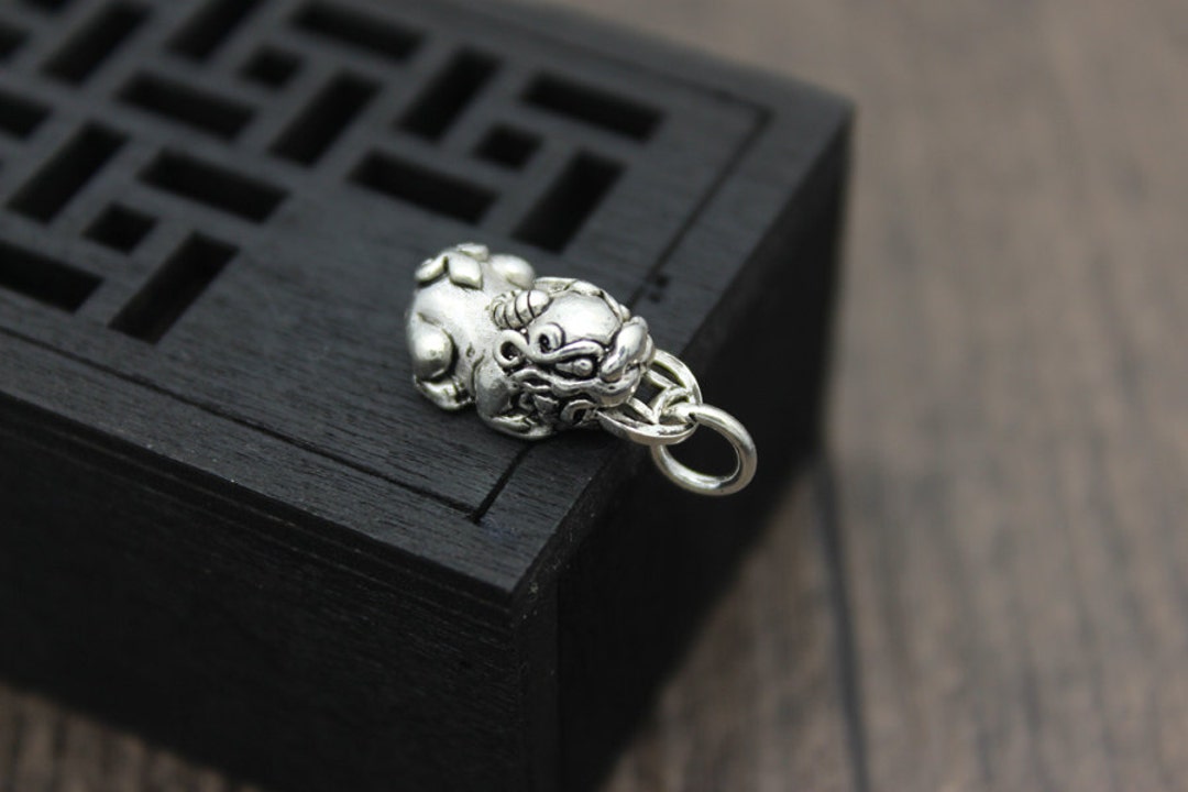 Sterling Silver Animal Charm,lucky Animal Pixiu Charm Pendant,good ...