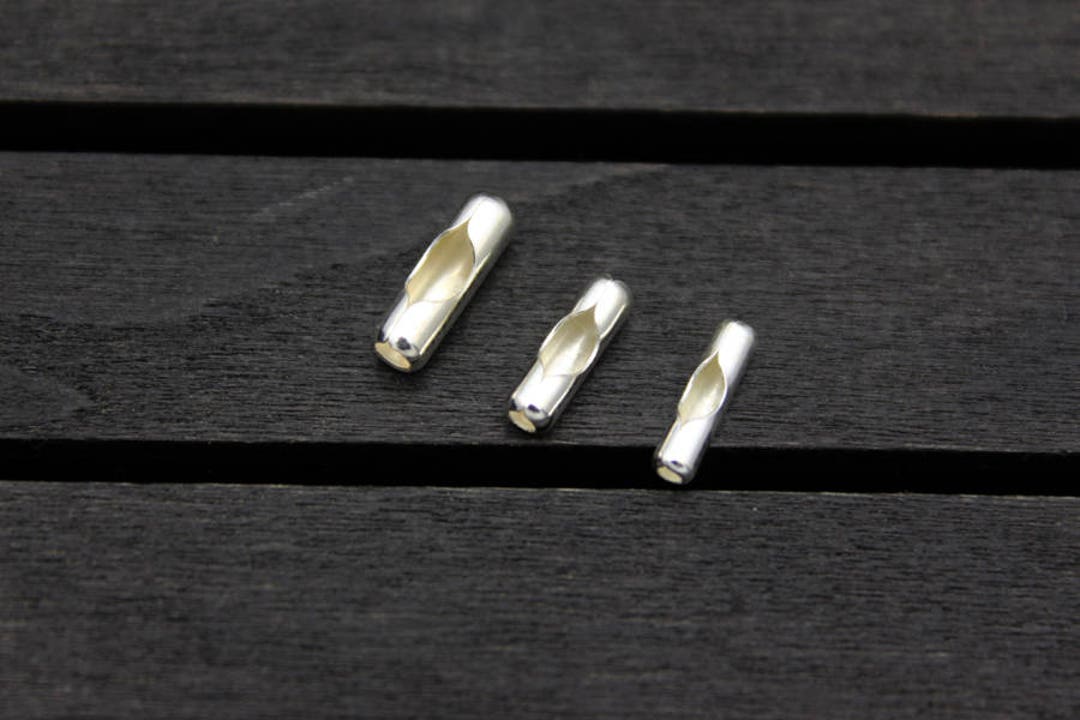 4 Sterling Silver Ball Chain Clasps,for 2.0 2.5 3.0mm Ball Chains,ball ...