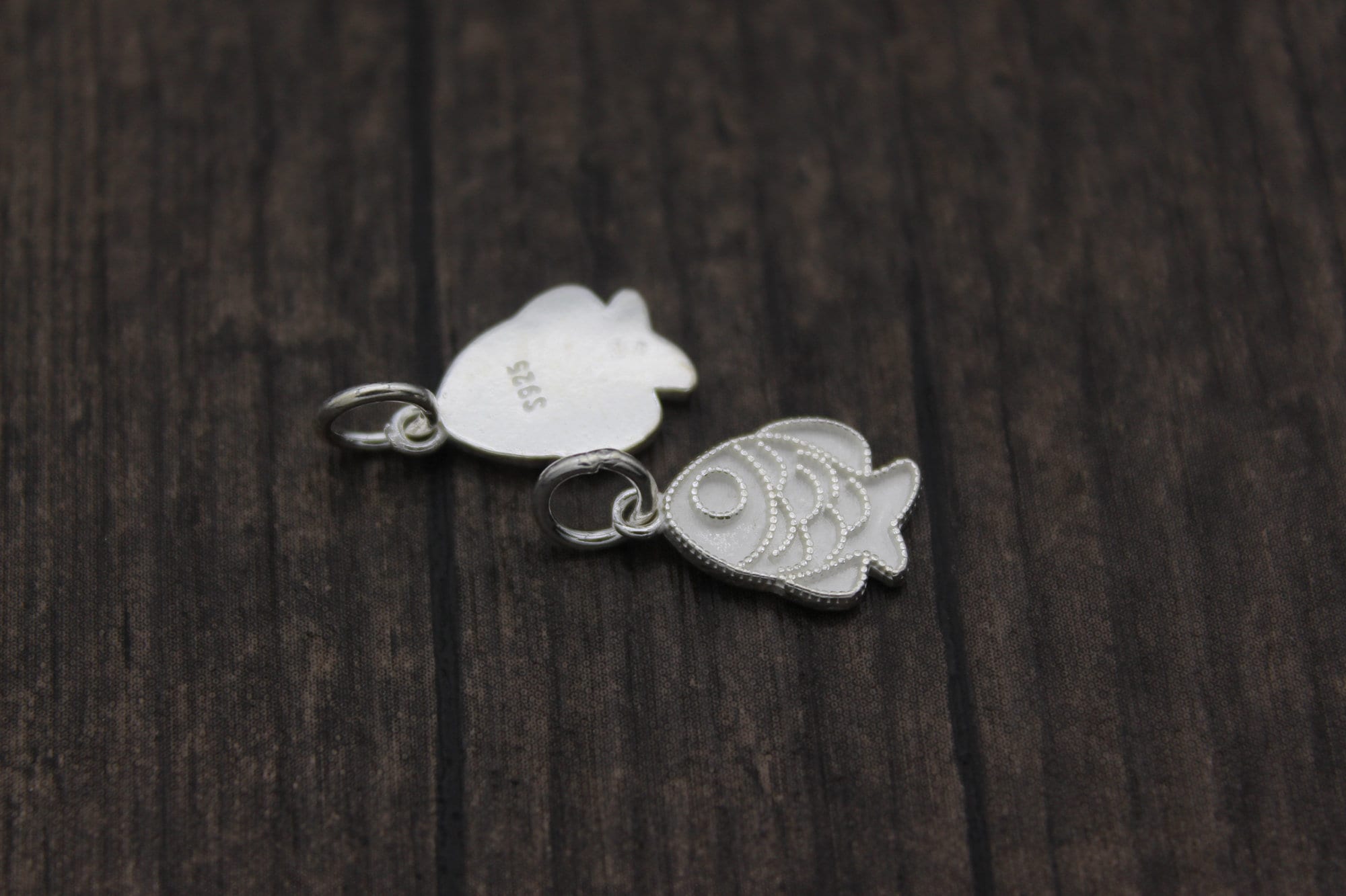 2 Sterling Silver Fish Charmssilver Fishbracelet Charmsfish - Etsy UK