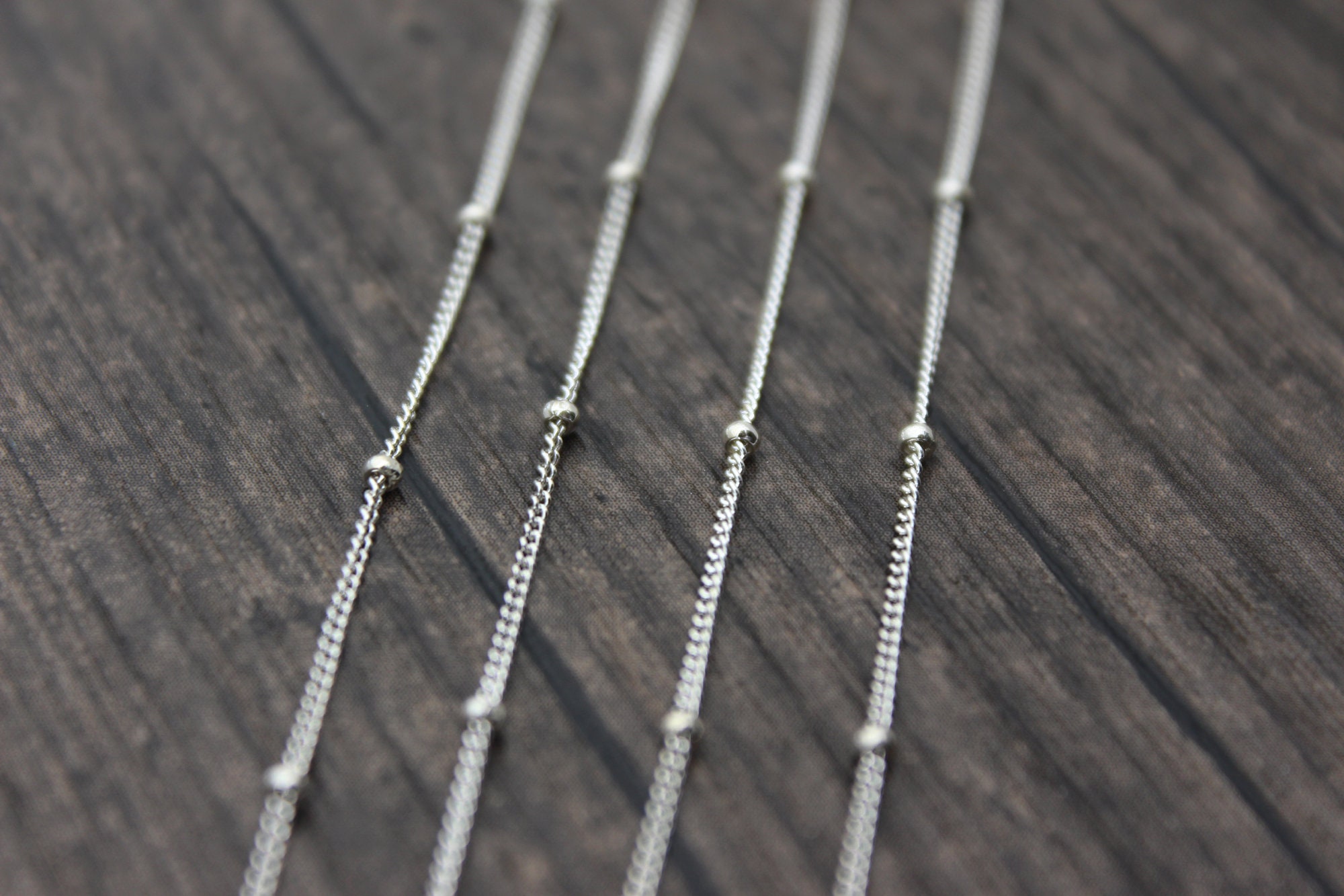 Sterling Silver Satellite Chain1 Meter Sterling Silver - Etsy