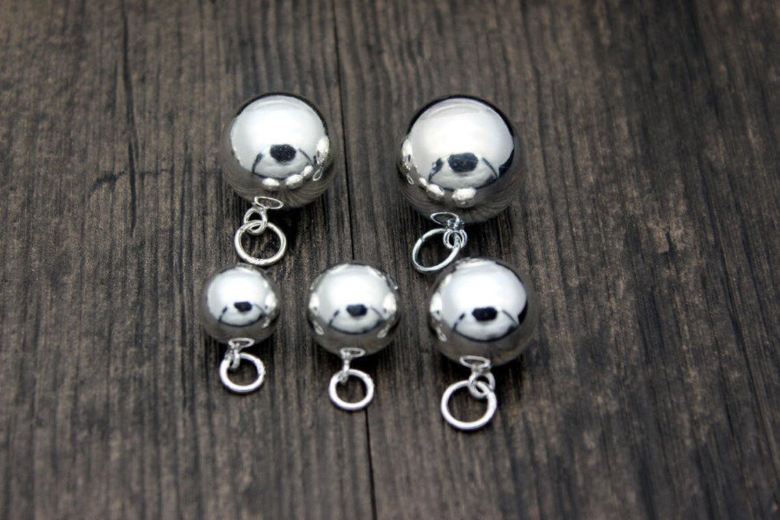 6~20mm Sterling Silver Ball Charms,sterling Silver Round Ball Charm ...