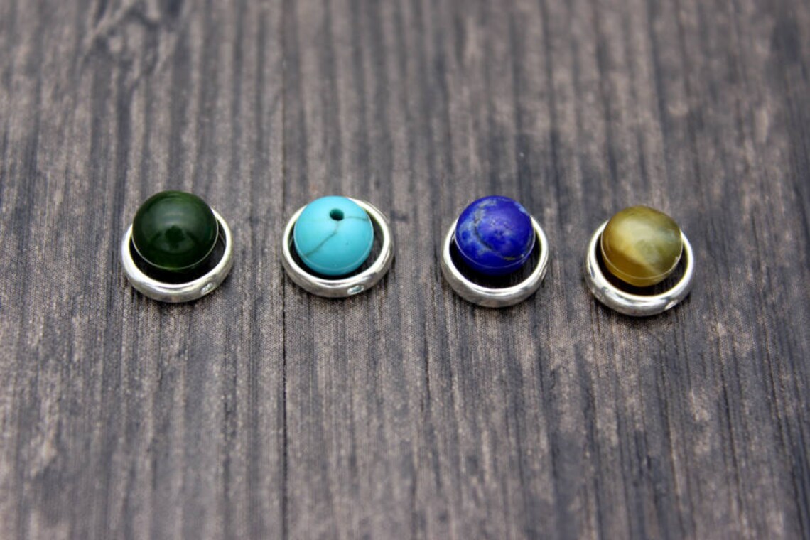 Sterling Silver Bead Framesfor 4mm 6mm 8mm 10mm Beads | Etsy