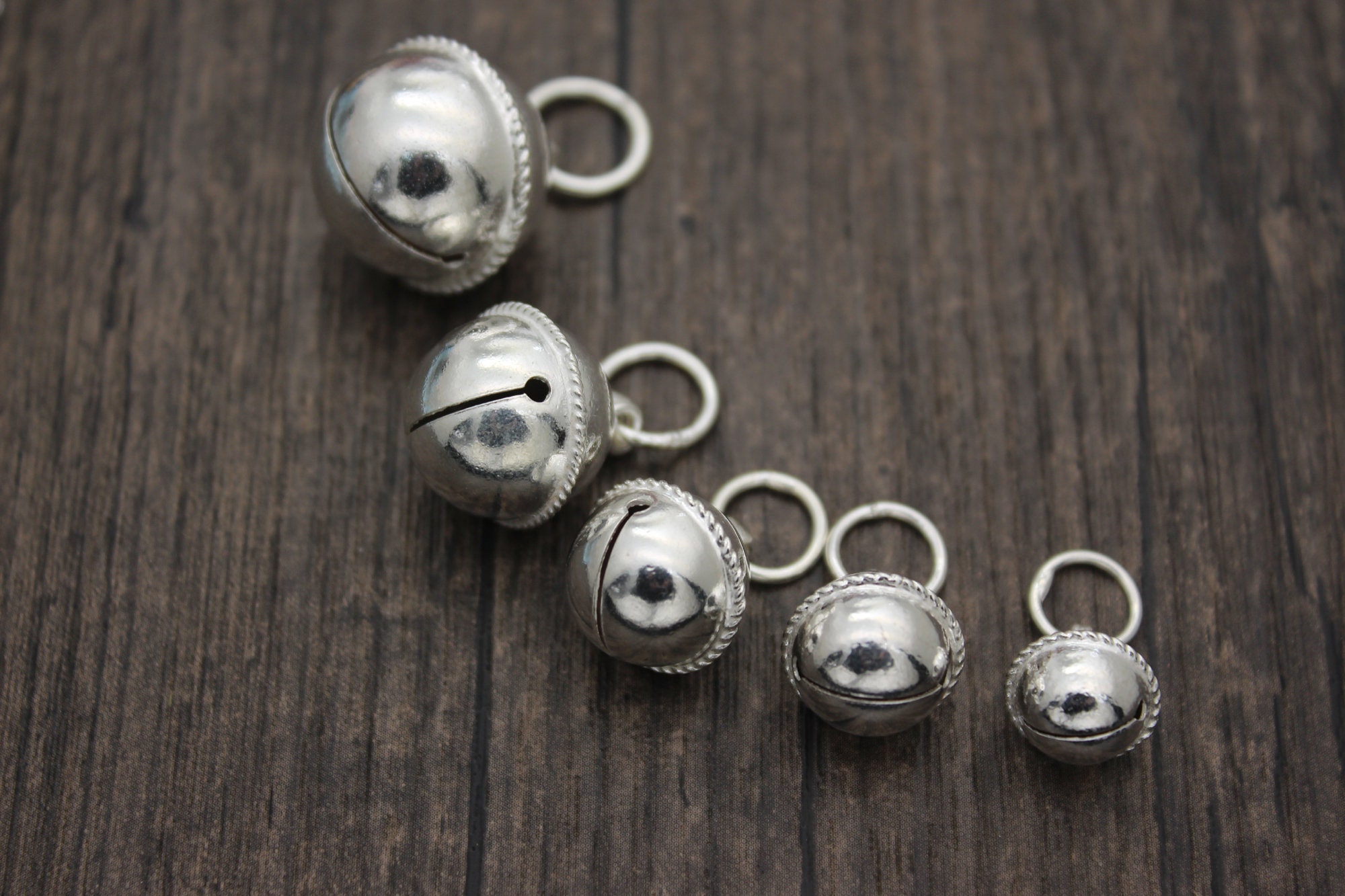 1PC Sterling Silver Bell Charm10/12/14/16/18mm for - Etsy