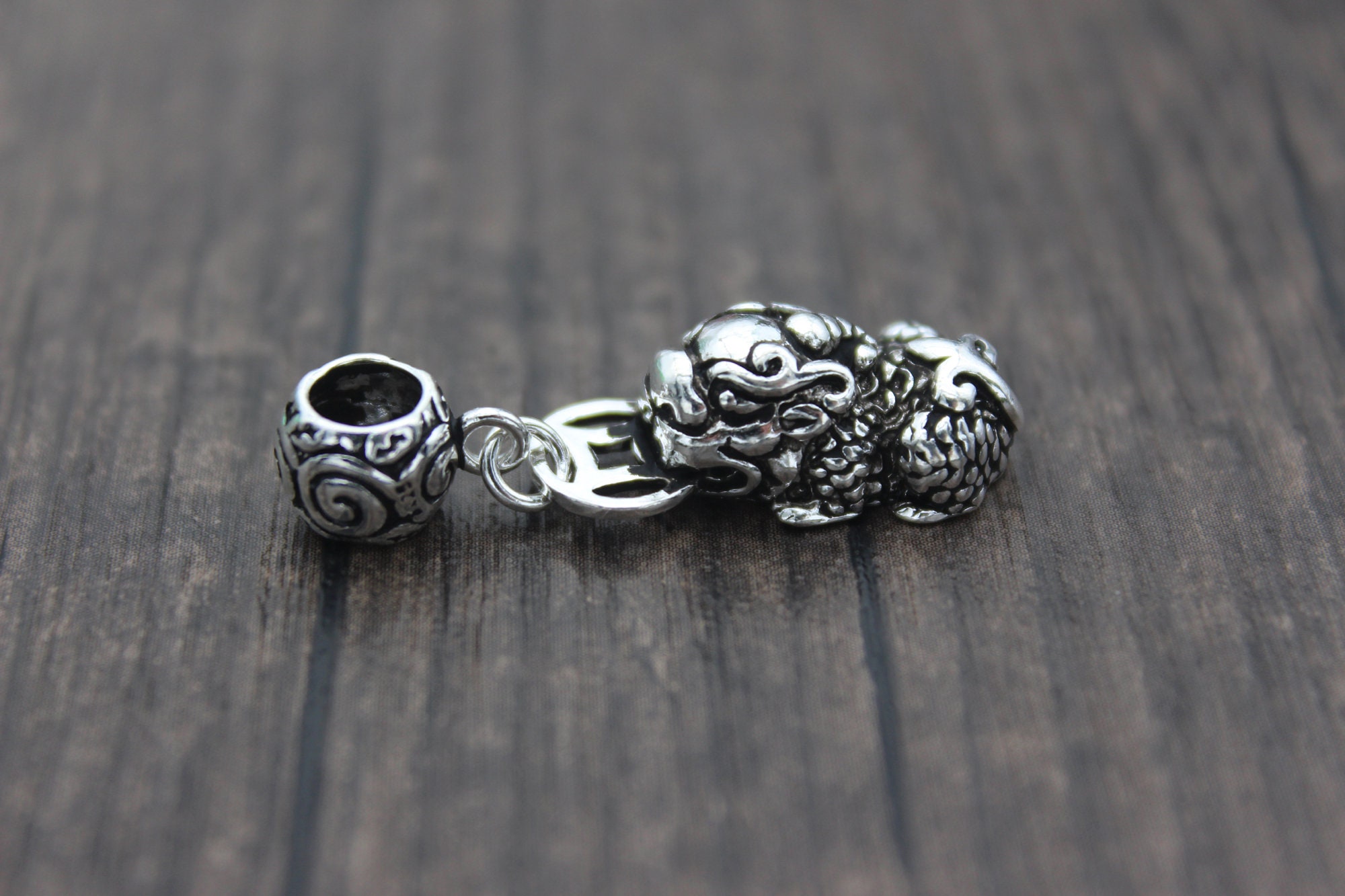 1PC Sterling Silver Pixiu Charmlucky Animal Pixiu | Etsy