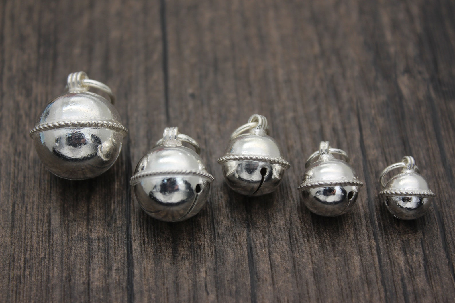1PC Sterling Silver Bell Charm10/12/14/16/18mm for - Etsy