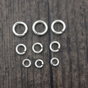 Sterling Silver Jump Rings,open Jump Rings,closed Jump Rings,4mm 5mm ...