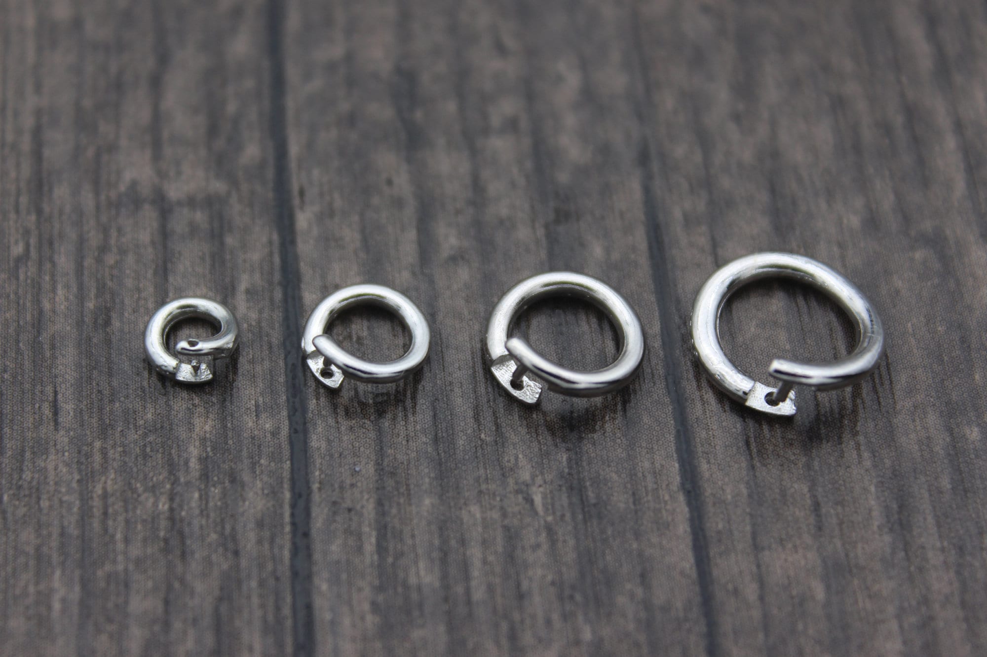 Sterling Silver Lock Jump Ringsopen Jump Rings6mm 8mm 10mm - Etsy