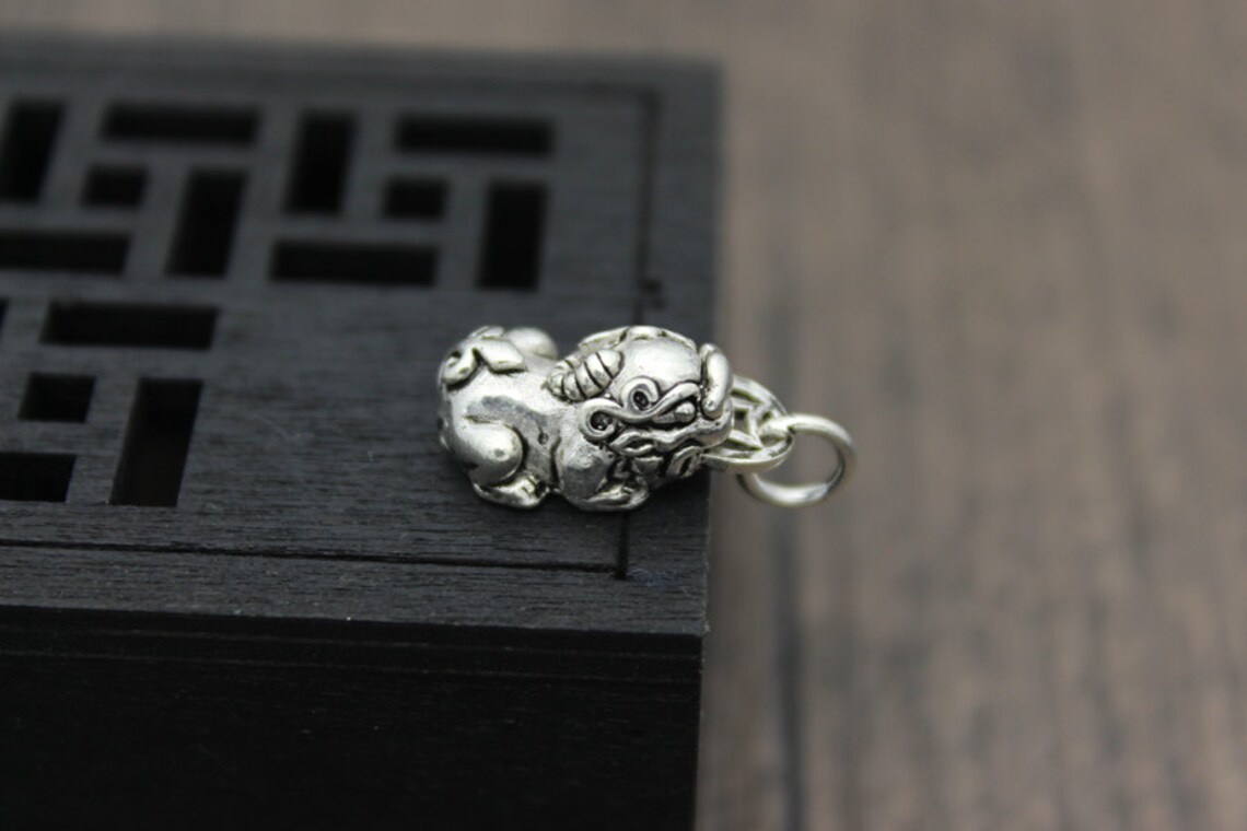 Sterling Silver Animal Charm,lucky Animal Pixiu Charm Pendant,good ...