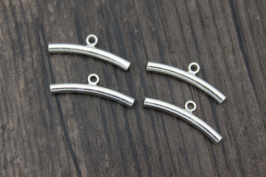 2 Sterling Silver Bails3x25mmPendant BailsCharm BailsBail | Etsy