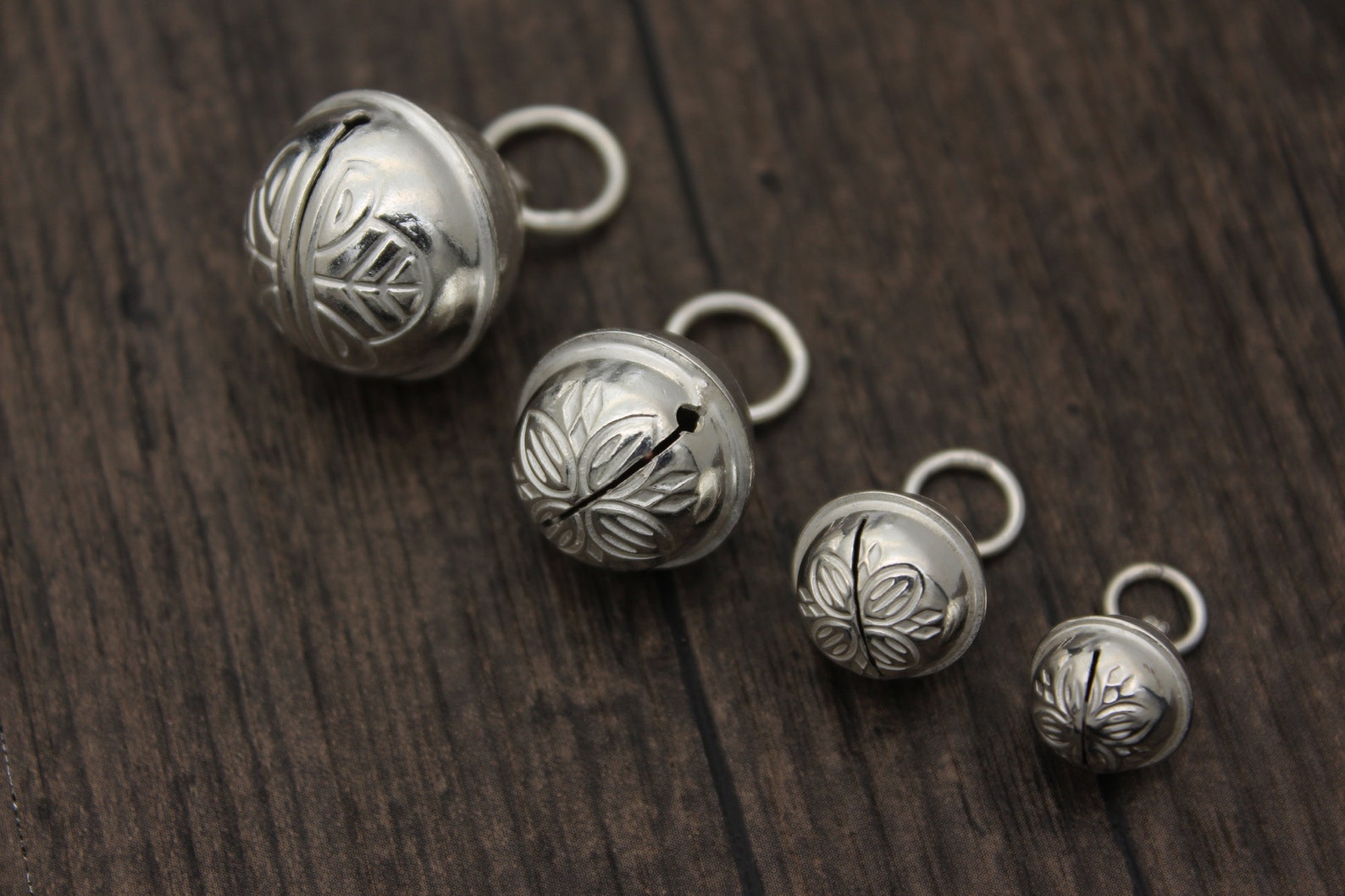 1PC Sterling Silver Bell Charm,10/12/14/18mm (for Selection) Sterling ...