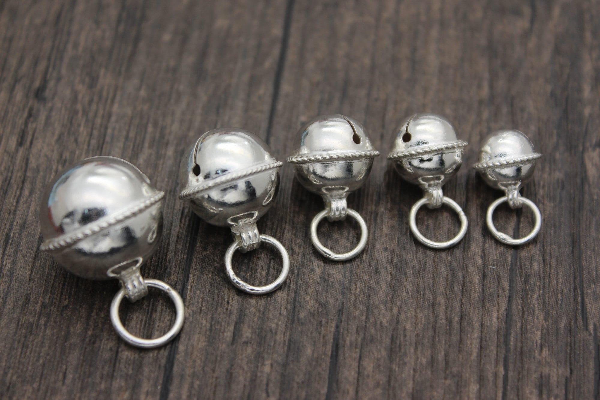 1PC Sterling Silver Bell Charm10/12/14/16/18mm for - Etsy
