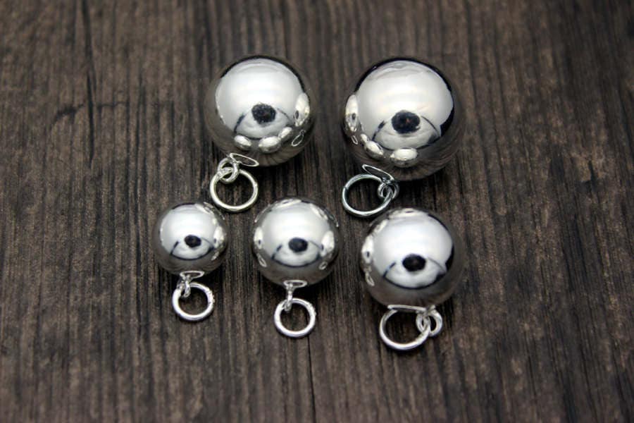 6~20mm Sterling Silver Ball Charms,sterling Silver Round Ball Charm ...