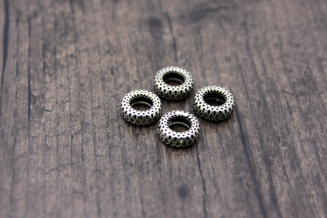 6mm/8mm/10mm/12mm Sterling Silver Wheel Beads,silver Rondelle Beads ...