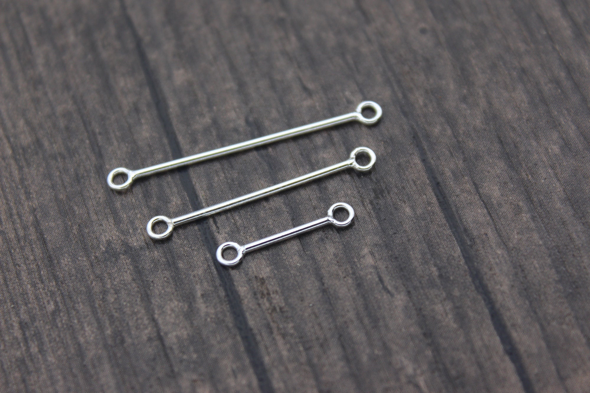 10 Sterling Silver Bar Charms15mm 25mm 30mm Sterling Silver - Etsy