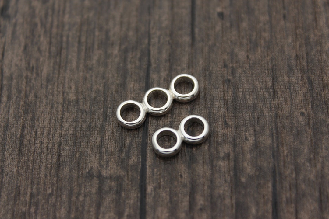 4 Sterling Silver Double Strand Separators,multi Strand Separators,2 ...