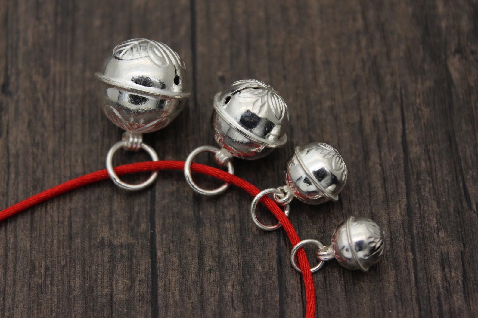 1PC Sterling Silver Bell Charm,10/12/14/18mm (for Selection) Sterling ...