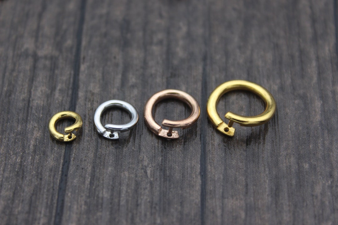 Sterling Silver Lock Jump Rings,open Jump Rings,6mm 8mm 10mm 12mm 14mm ...