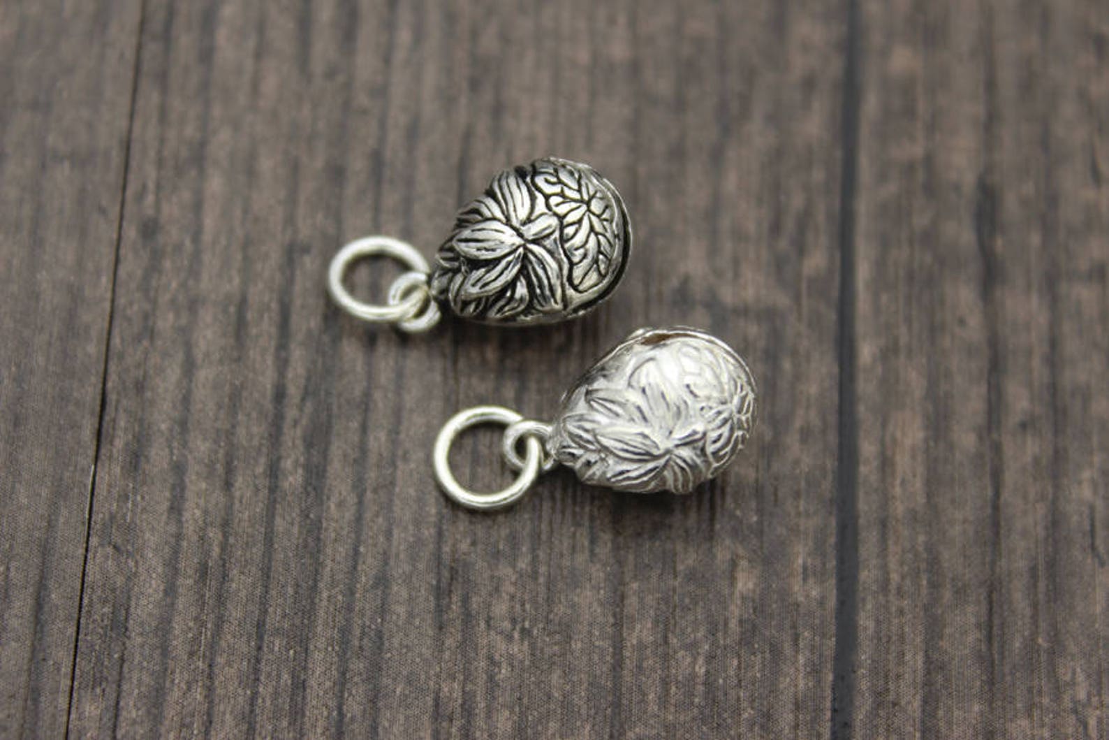 1PC Sterling Silver Lotus Flower Bell Charmlotus Belllotus - Etsy