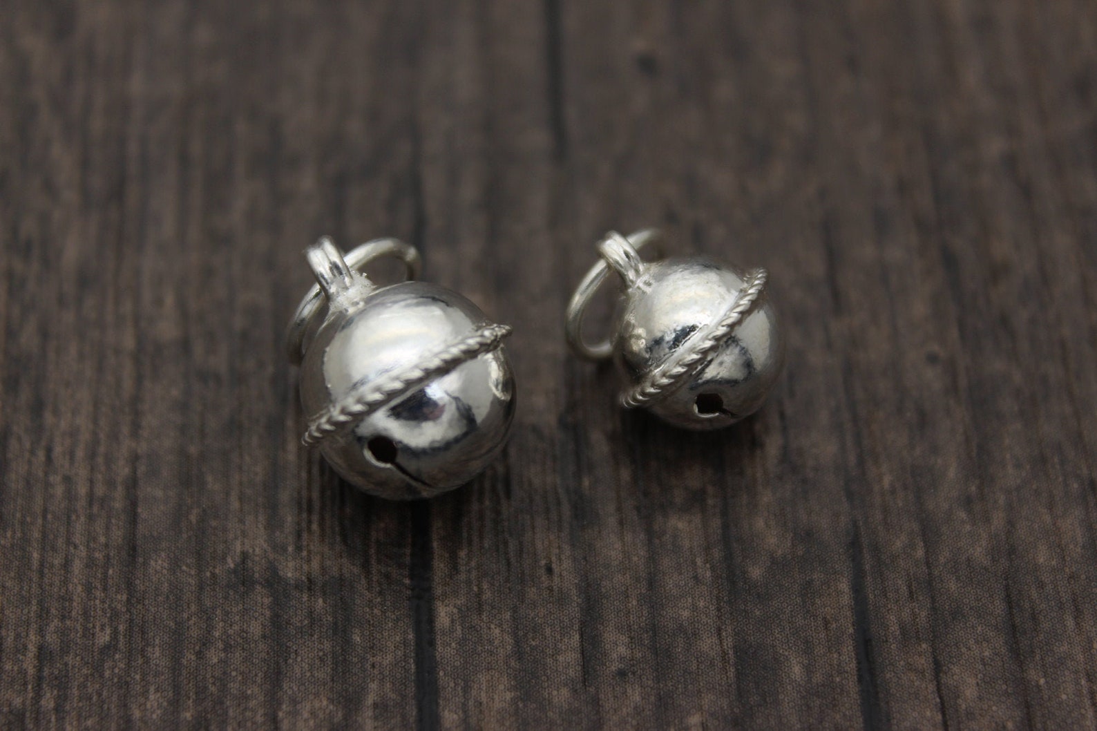 1PC Sterling Silver Bell Charm,10/12/14/16/18mm (for Selection ...