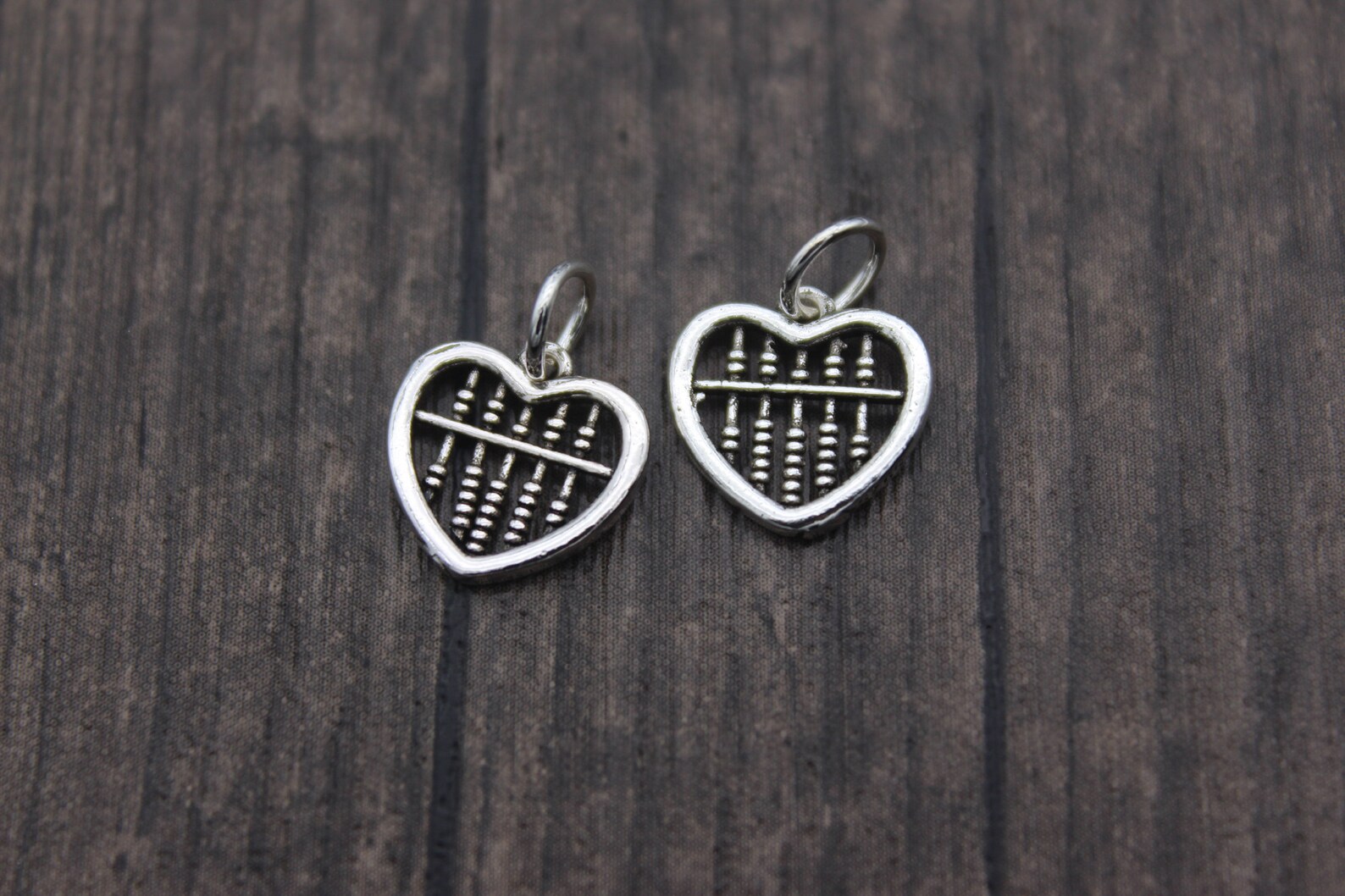2 Sterling Silver Abacus Charms,chinese Abacus Charms,good Fortune ...