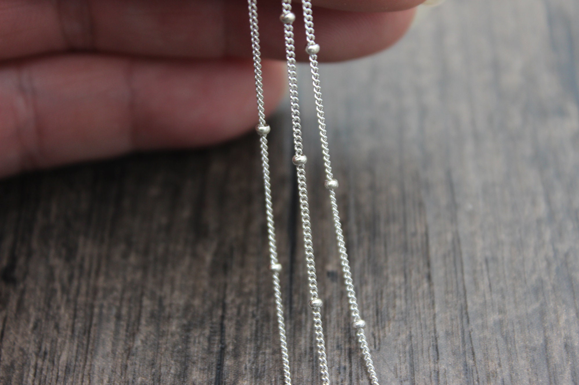Sterling Silver Satellite Chain1 Meter Sterling Silver - Etsy