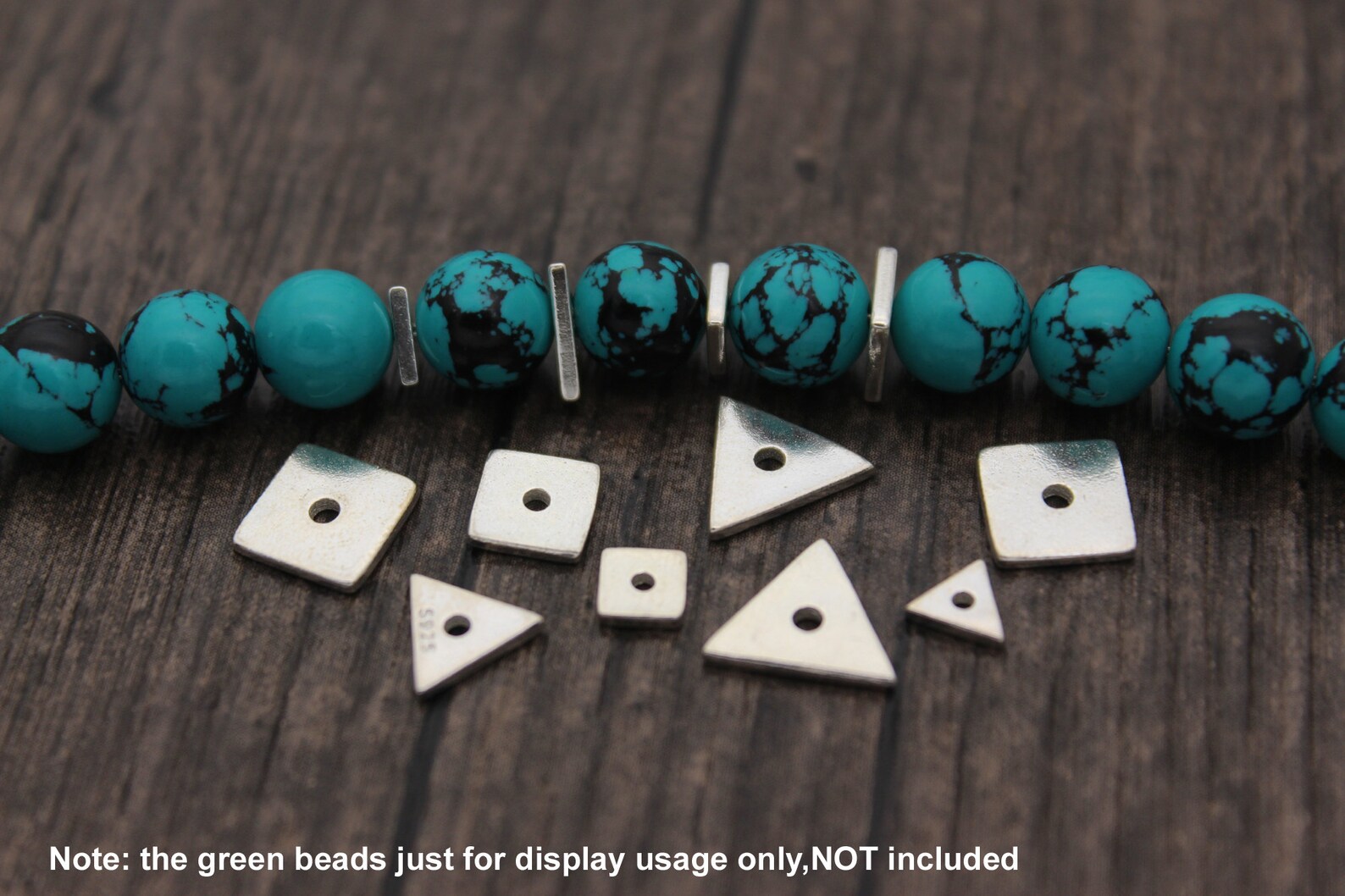 5mm 7mm 9mm Sterling Silver Triangle Beadssilver Square - Etsy