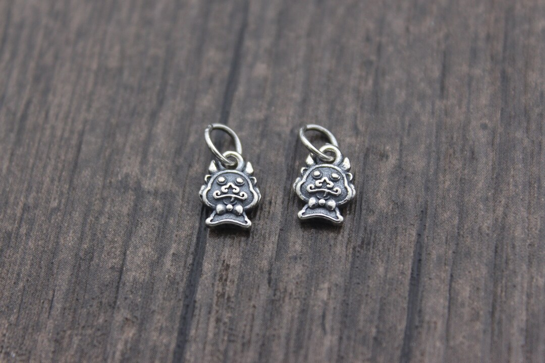 2 Sterling Silver Dragon Charms,chinese Zodiac Charms,animal Charms ...