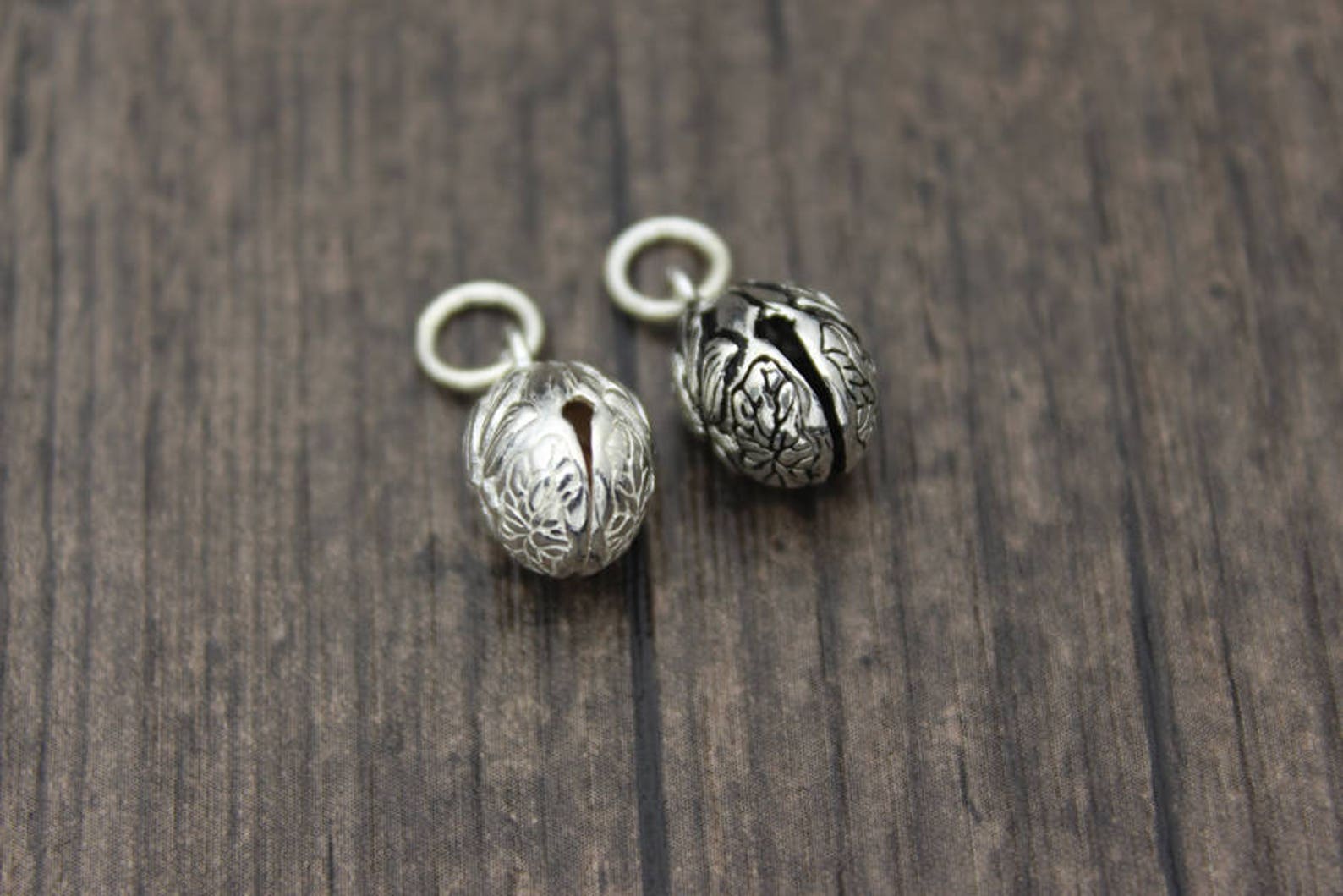 1PC Sterling Silver Lotus Flower Bell Charmlotus Belllotus - Etsy