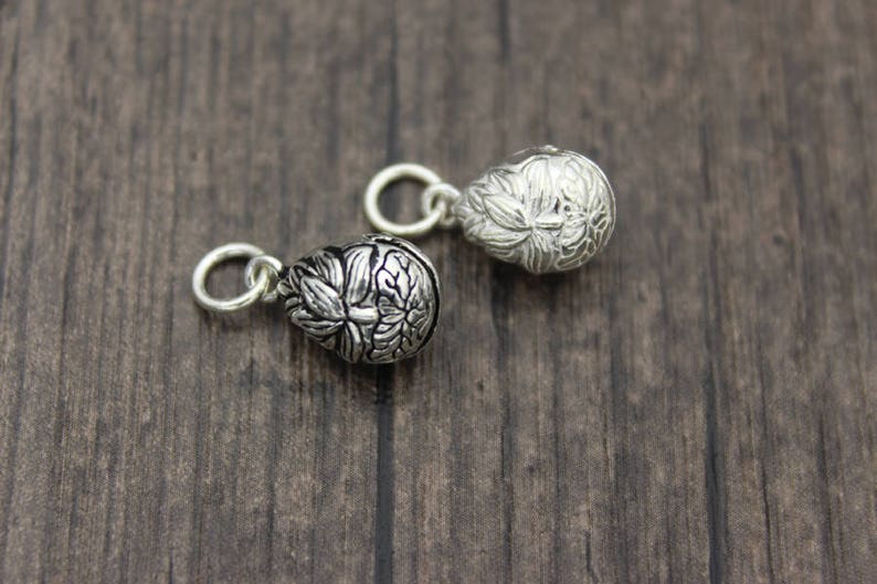 1PC Sterling Silver Lotus Flower Bell Charmlotus Belllotus - Etsy