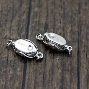 1PC Sterling Silver Box Clasp, Box Clasp Connector, Bracelet Clasp ...