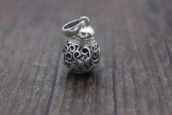 1PC Sterling Silver Lotus Flower Locket Pendantsilver Prayer - Etsy