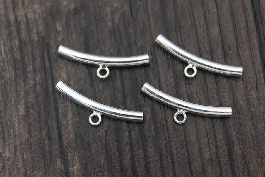 2 Sterling Silver Bails3x25mmPendant BailsCharm BailsBail | Etsy