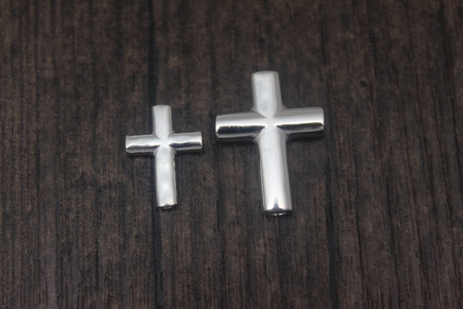 1PC Sterling Silver Cross Bead,sterling Silver Cross Spacer Bead - Etsy