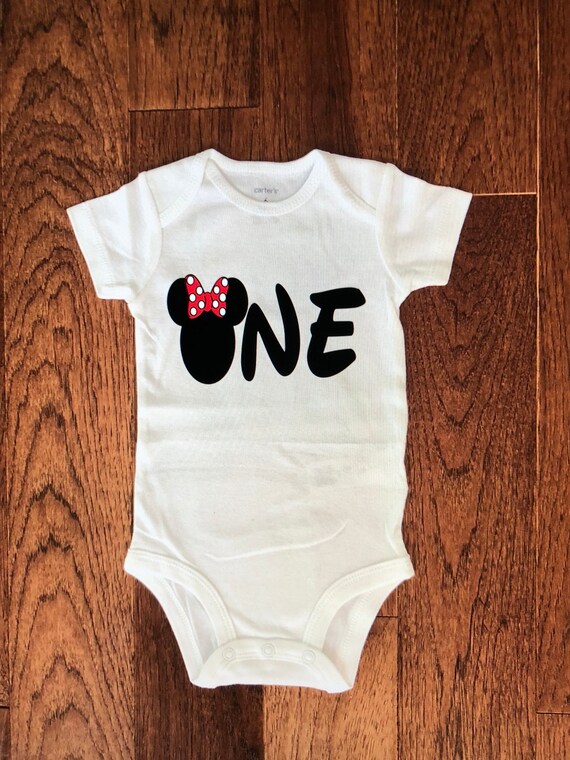 Mickey/ Minnie ONE Onesie | Etsy