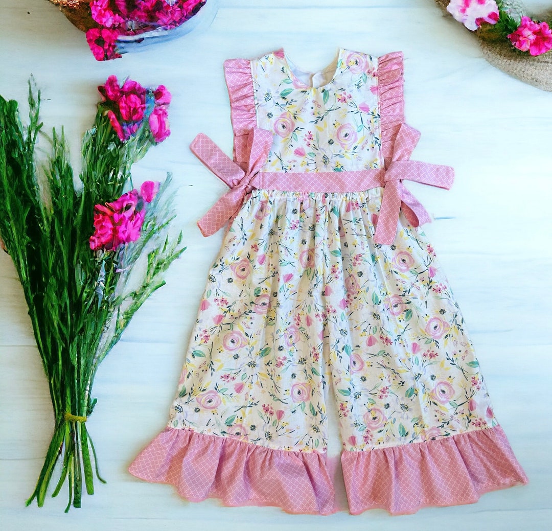Pink Floral Jumpsuit/easter Jumpsuit - Etsy
