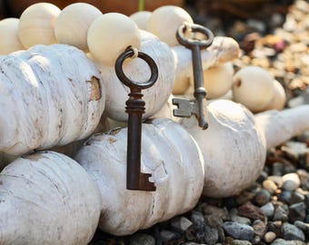 Wooden skeleton key | Etsy