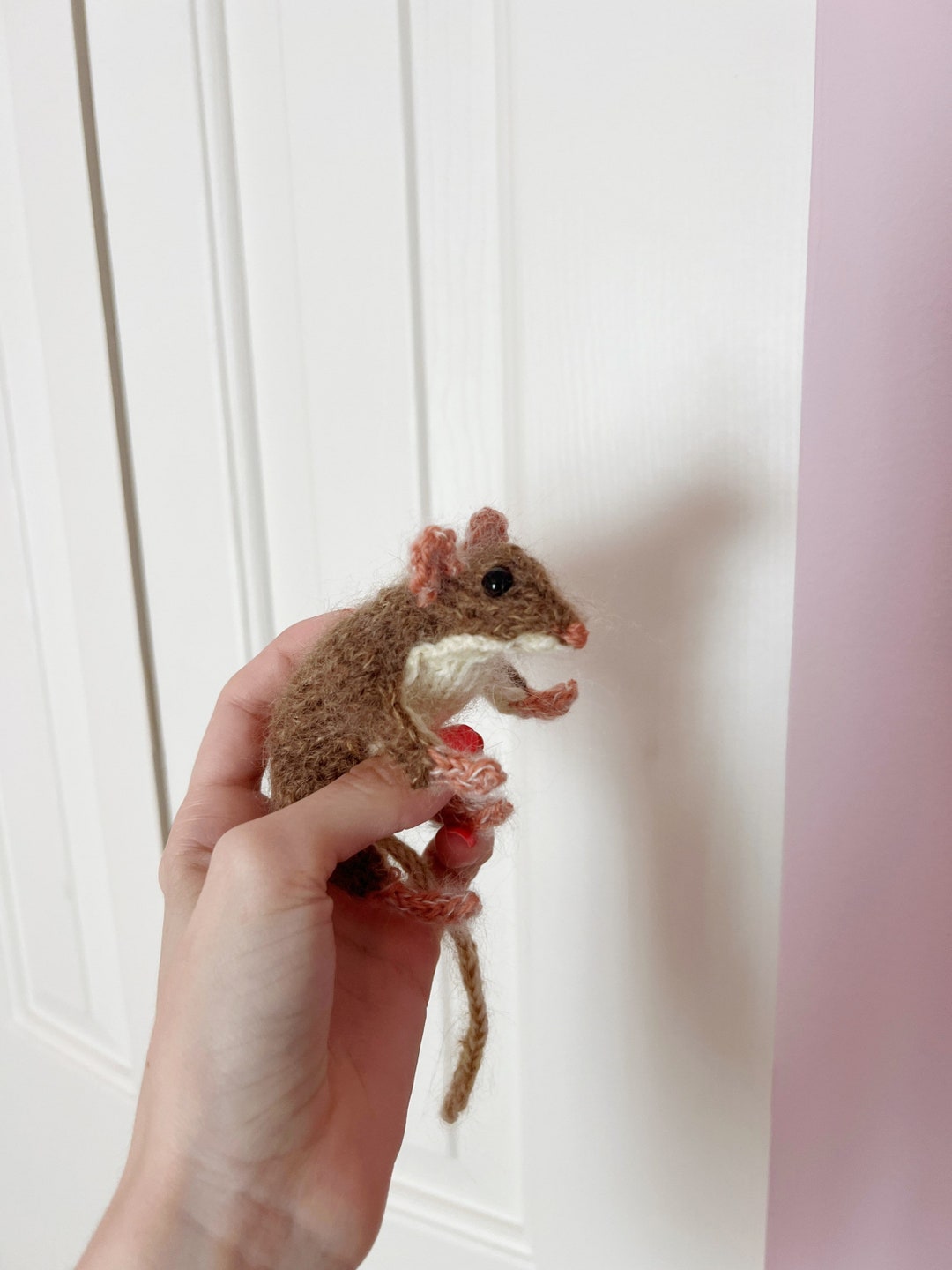 Mouse Friend wybie Knit Art Doll - Etsy