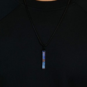 Timascus Bar Pendant - Etsy