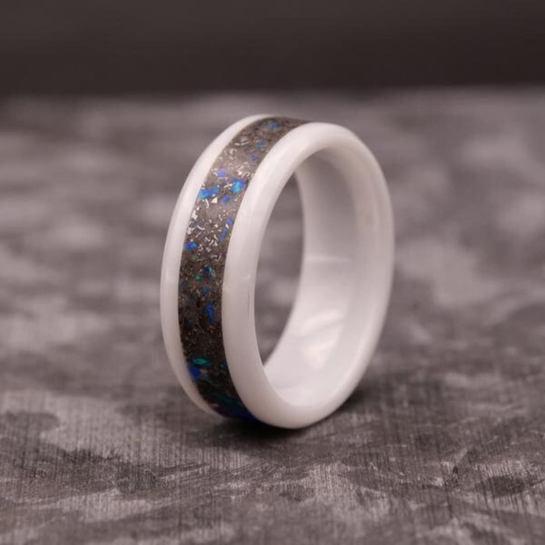Star Dust™ Ring in White Ceramic - Etsy