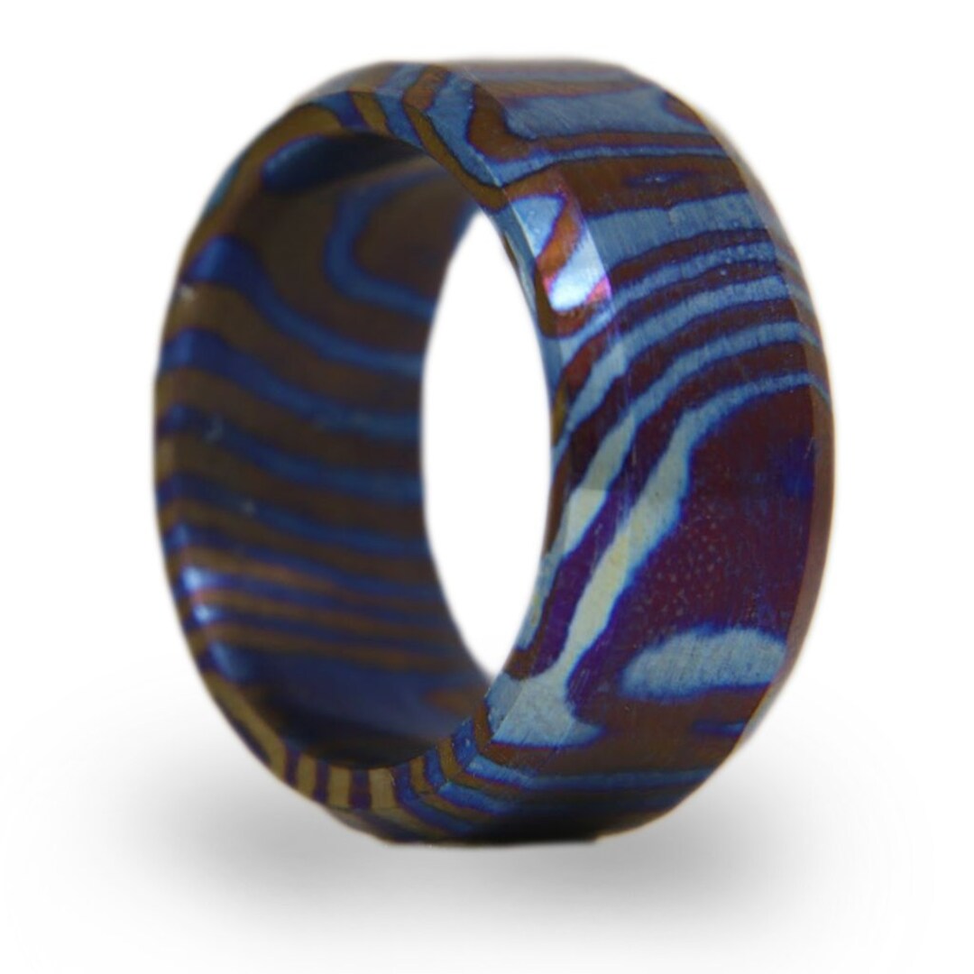 Timascus Ring, Men's Wedding Band, Engagement Ring, Unique Handmade ...