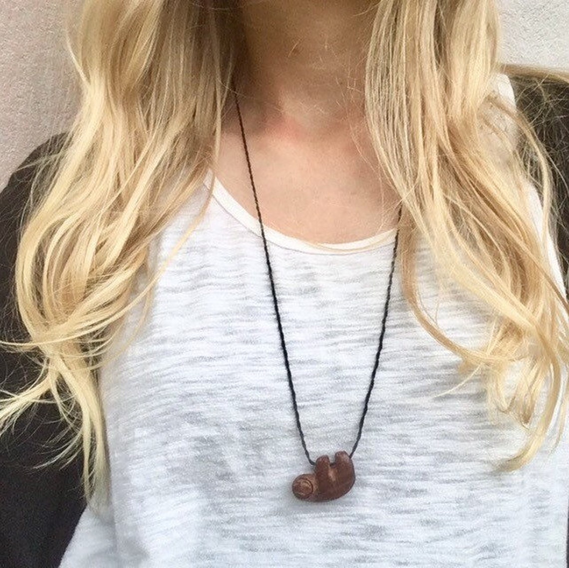 Handmade SLOTH Pendant Necklace Cute Sloth Lover Gift Quirky - Etsy
