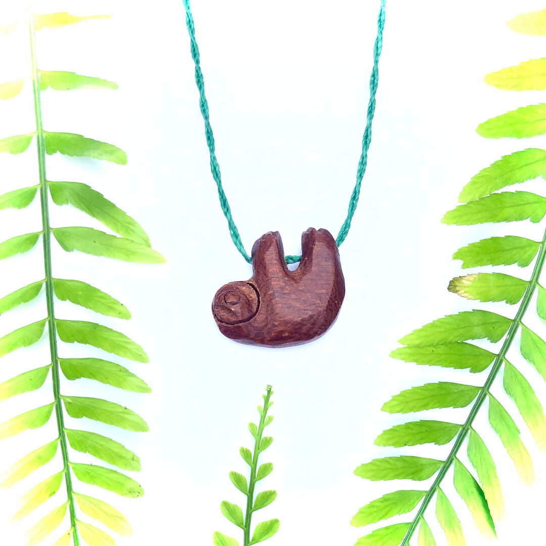 Handmade SLOTH Pendant Necklace Cute Sloth Lover Gift Quirky - Etsy