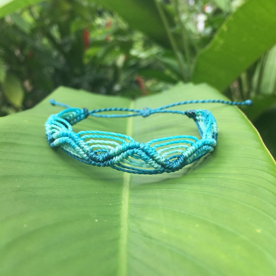 Peruvian Wave Bracelet Turquoise Mermaid Bracelet Macrame - Etsy