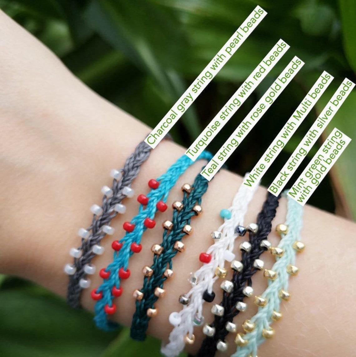 Seed Bead Braided Bracelet Best Friend Gift Waterproof Jewelry Costa ...