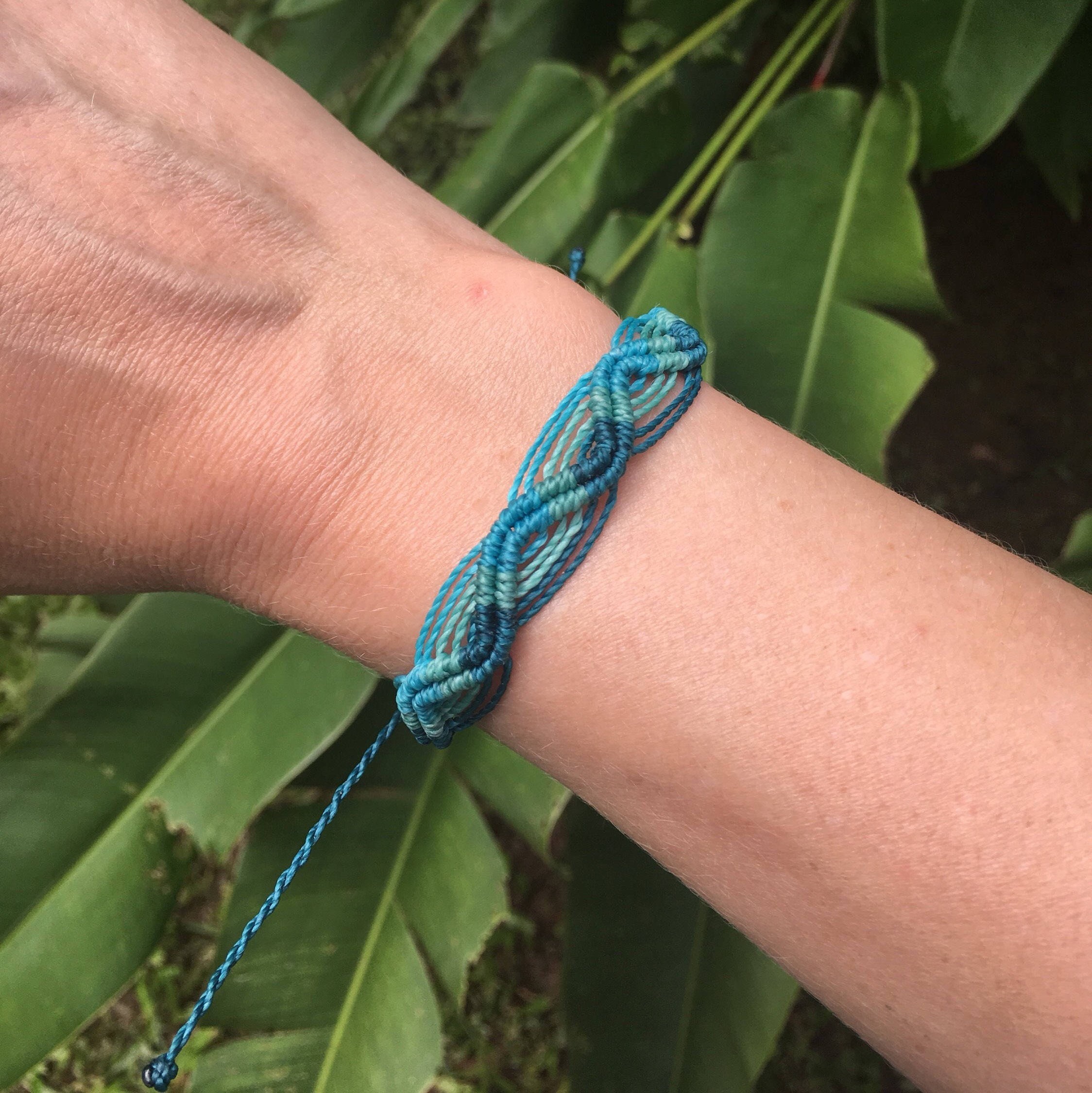 Peruvian Wave Bracelet Turquoise Mermaid Bracelet Macrame Beach Jewelry ...