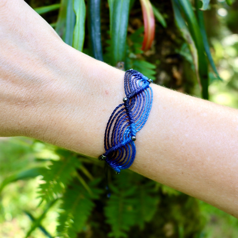 Favorite handwoven macrame bracelet with seed bead detail made | Etsy