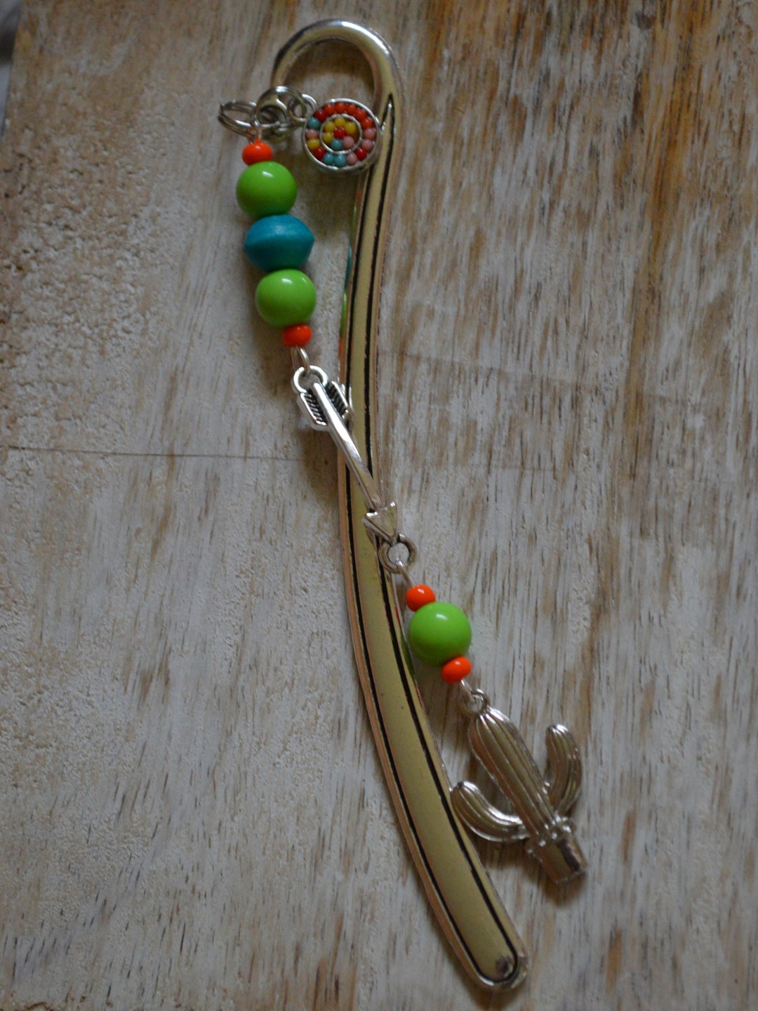 Arrow and Saguaro Book Bling Bookmark - Etsy