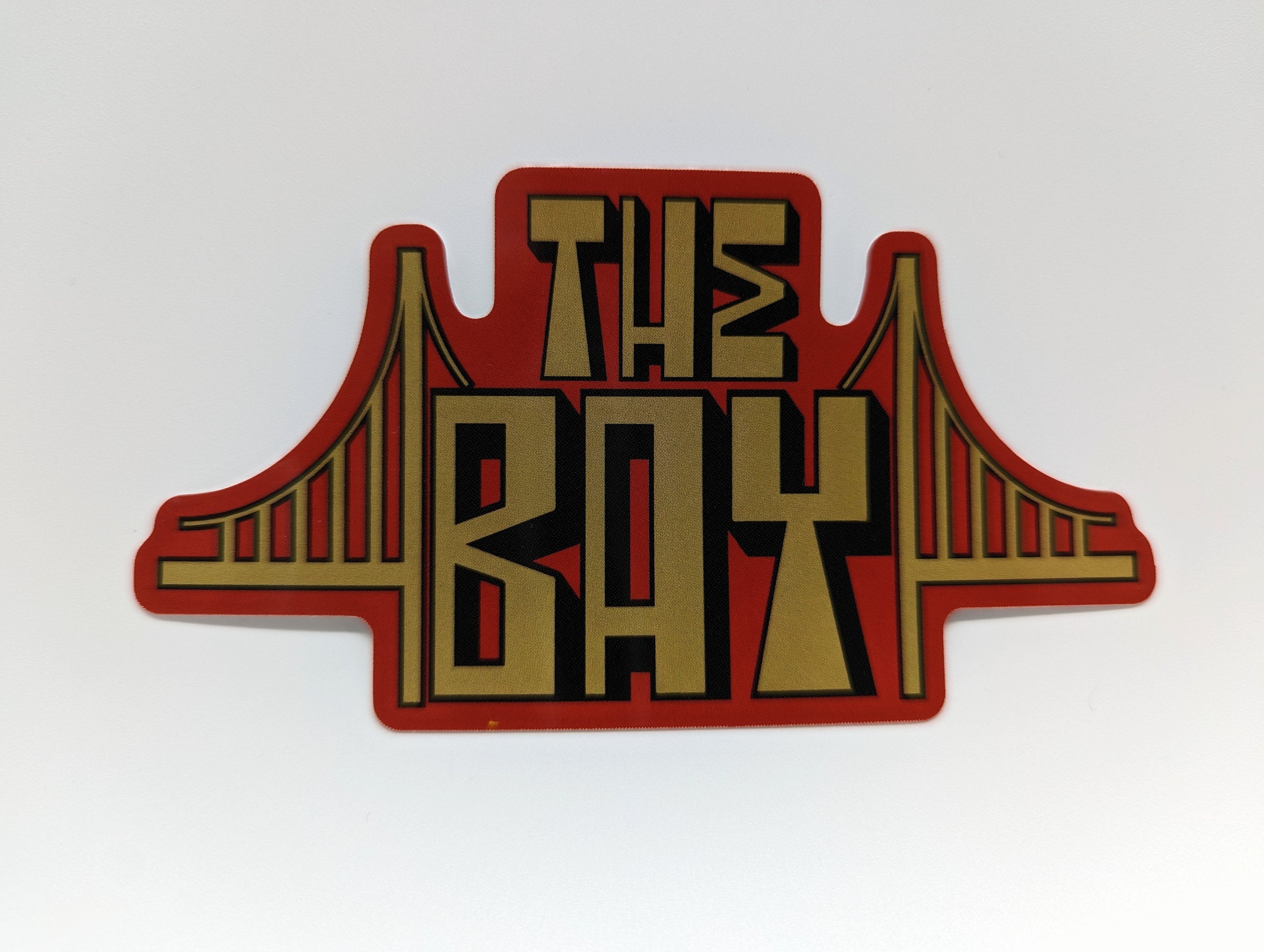 The Bay Sticker Red & Gold San Francisco 49ers Hyphy Thizz Yay Area Mac ...