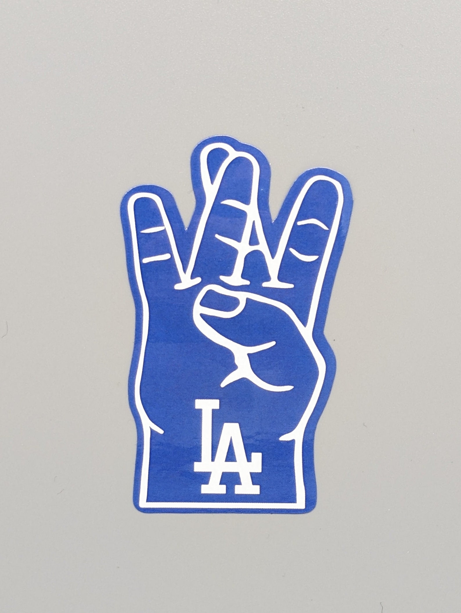 LA Sticker Los Angeles West Coast Hand Dodgers MLB Baseball - Etsy