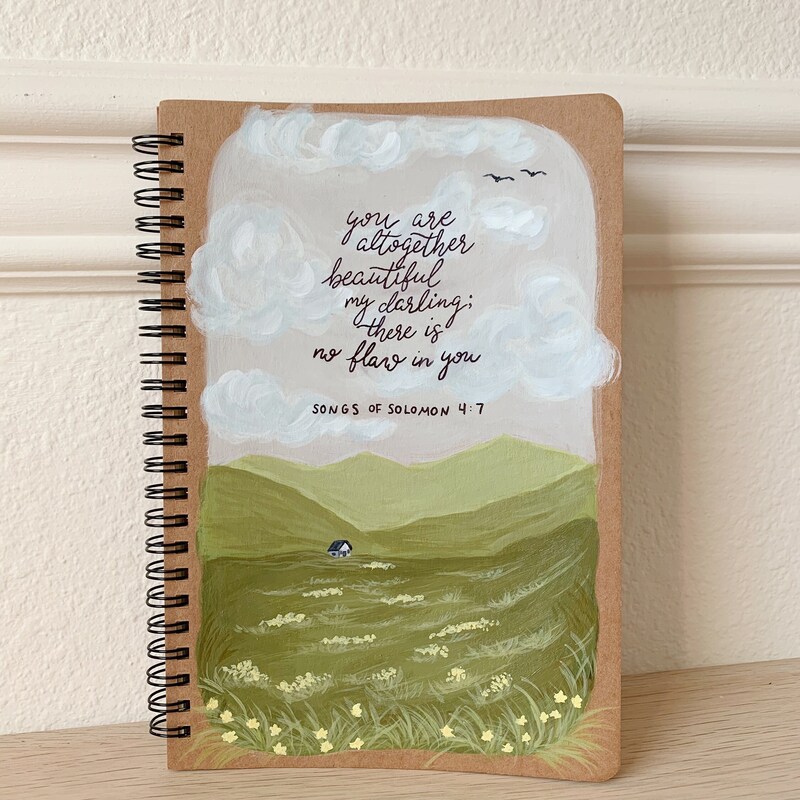 Painted Journal - Etsy